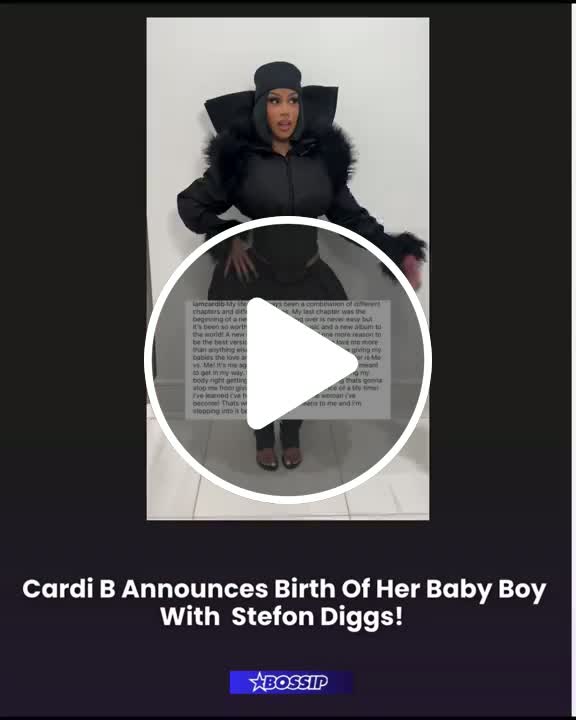 Cardi B has given birth to her fourth child, a baby boy and her first ...
