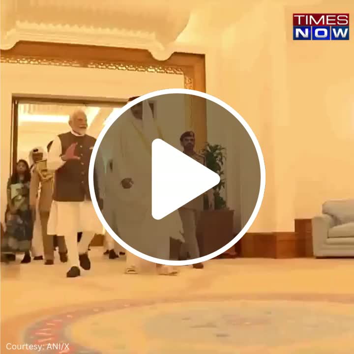 Prime Minister Narendra Modi holds a bilateral meeting with the Emir of ...