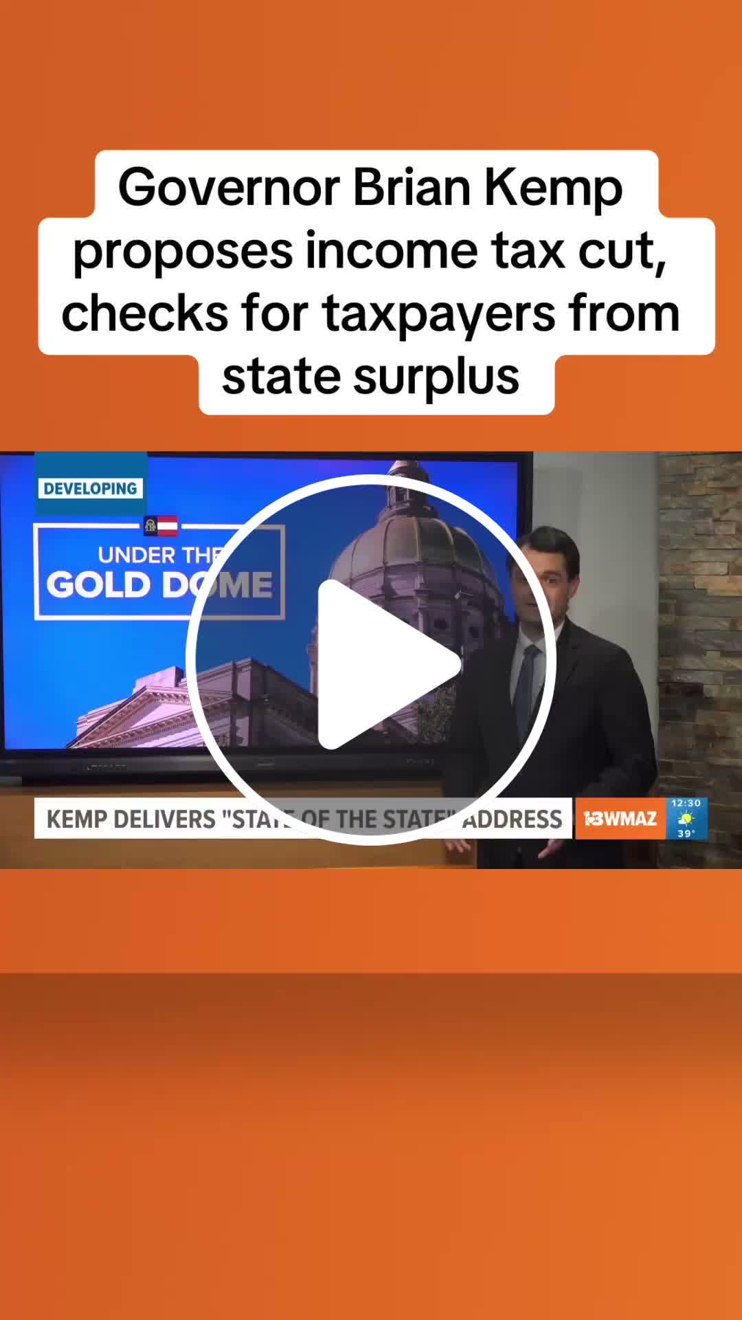 Governor Brian Kemp proposes income tax cut, rebate checks for ...