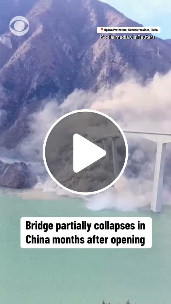 Part of a bridge collapsed in China on Tuesday just months after it ...