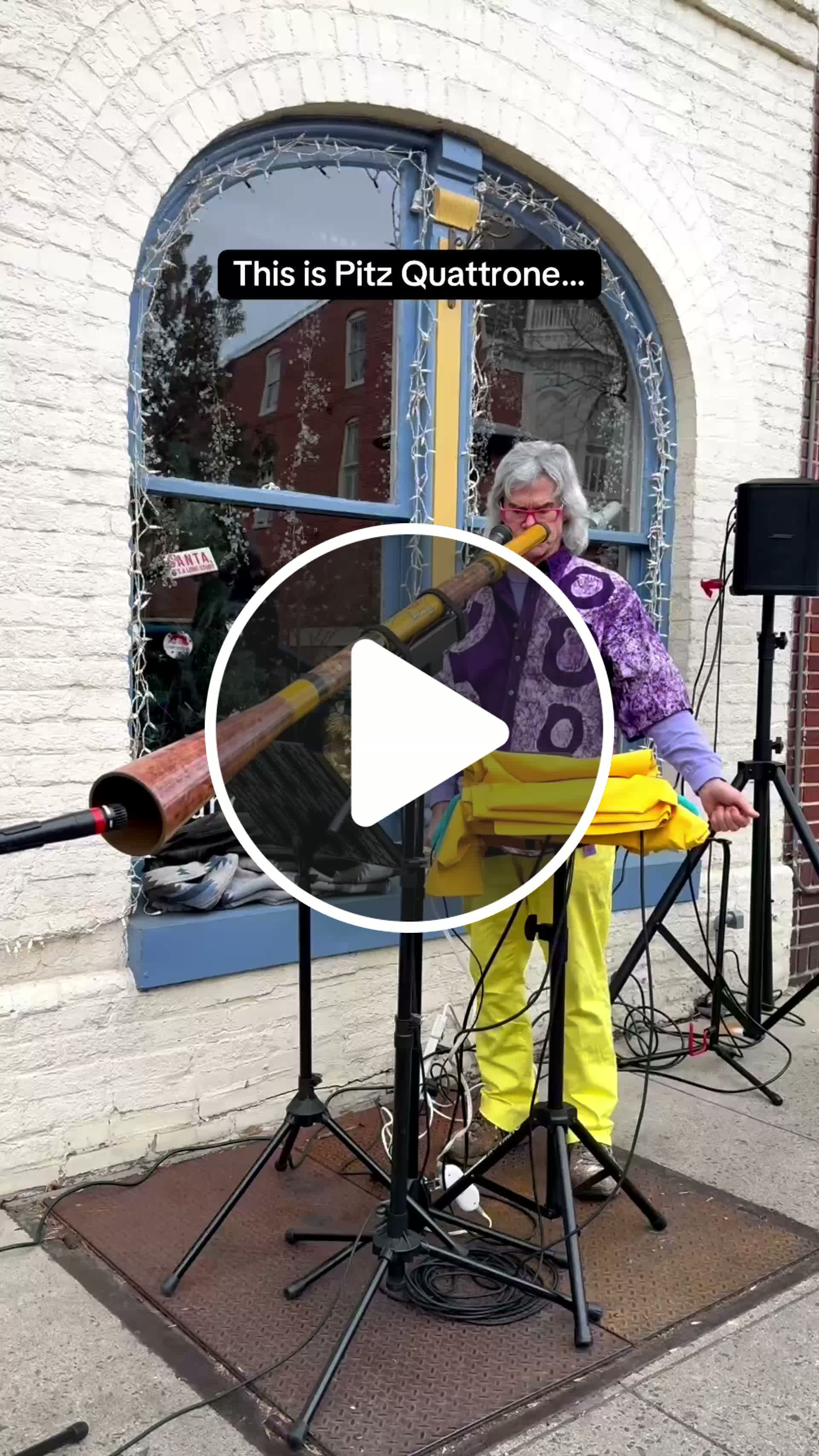 Pitz Quattrone performs holiday music with Didgeridoo - NewsBreak