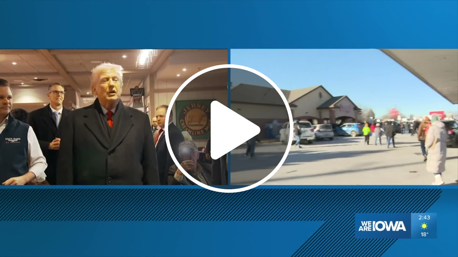 Protesters gather near Trump event in Iowa - NewsBreak