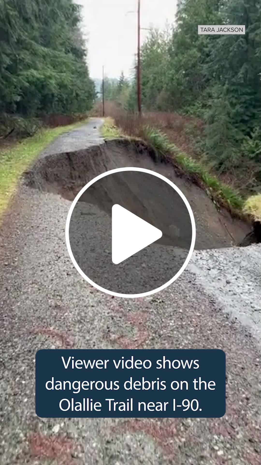Olallie Trail near I-9 washed away - NewsBreak