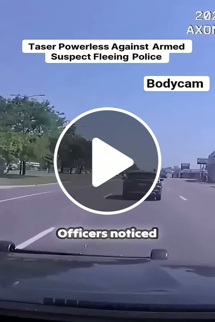 Taser Powerless Against Armed Suspect Fleeing Police#crime #cops # ...