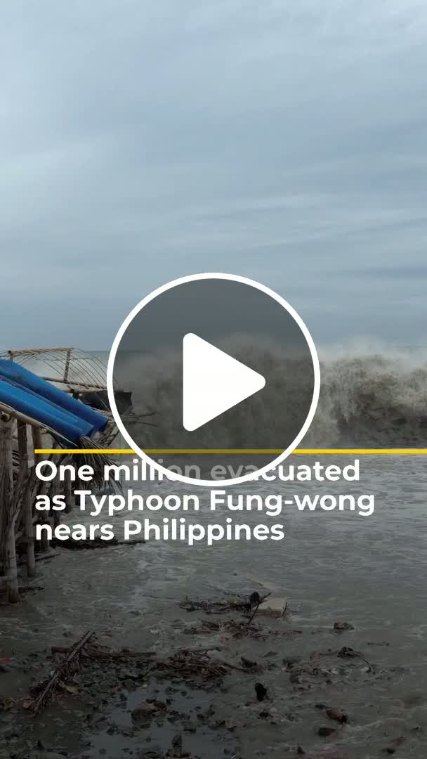 Nearly one million evacuated as Typhoon Fung-wong nears Philippines ...