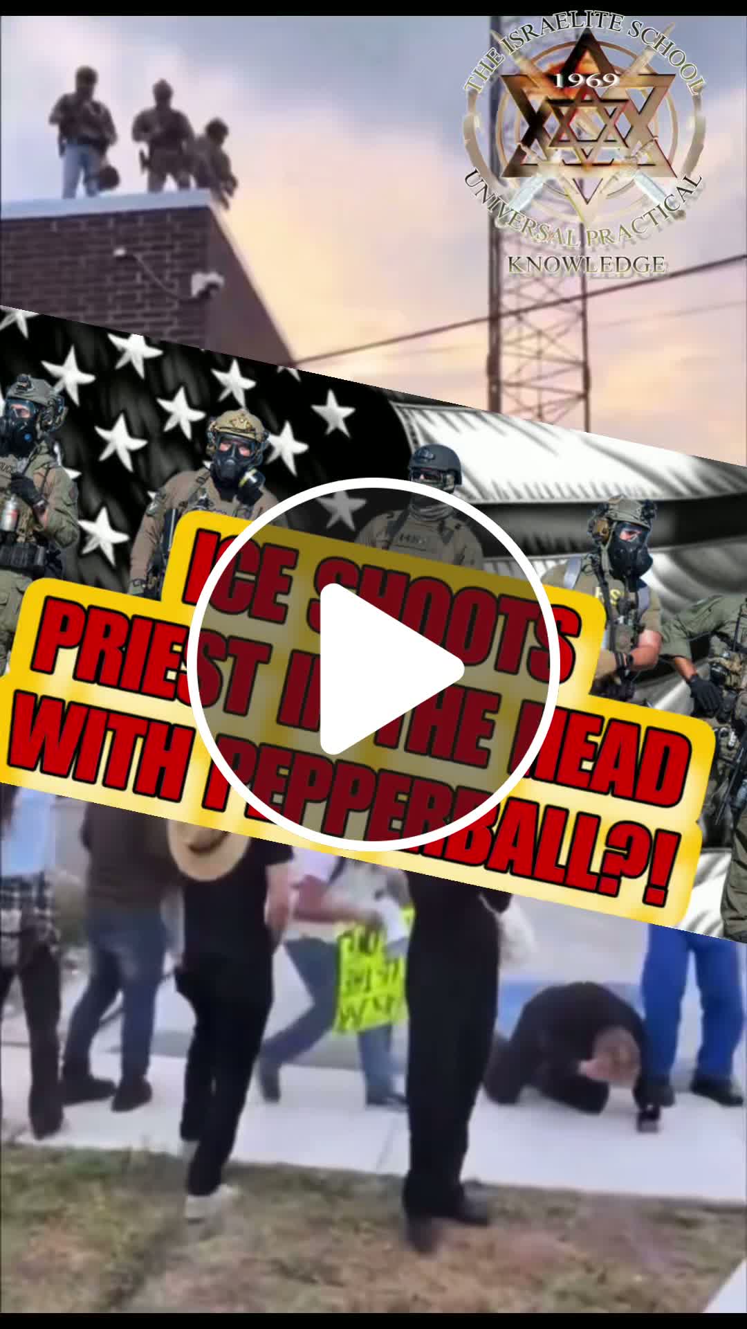 Clergy Beware! ICE Shoots Priest In The Head With PEPPERBALL! Chicago ...