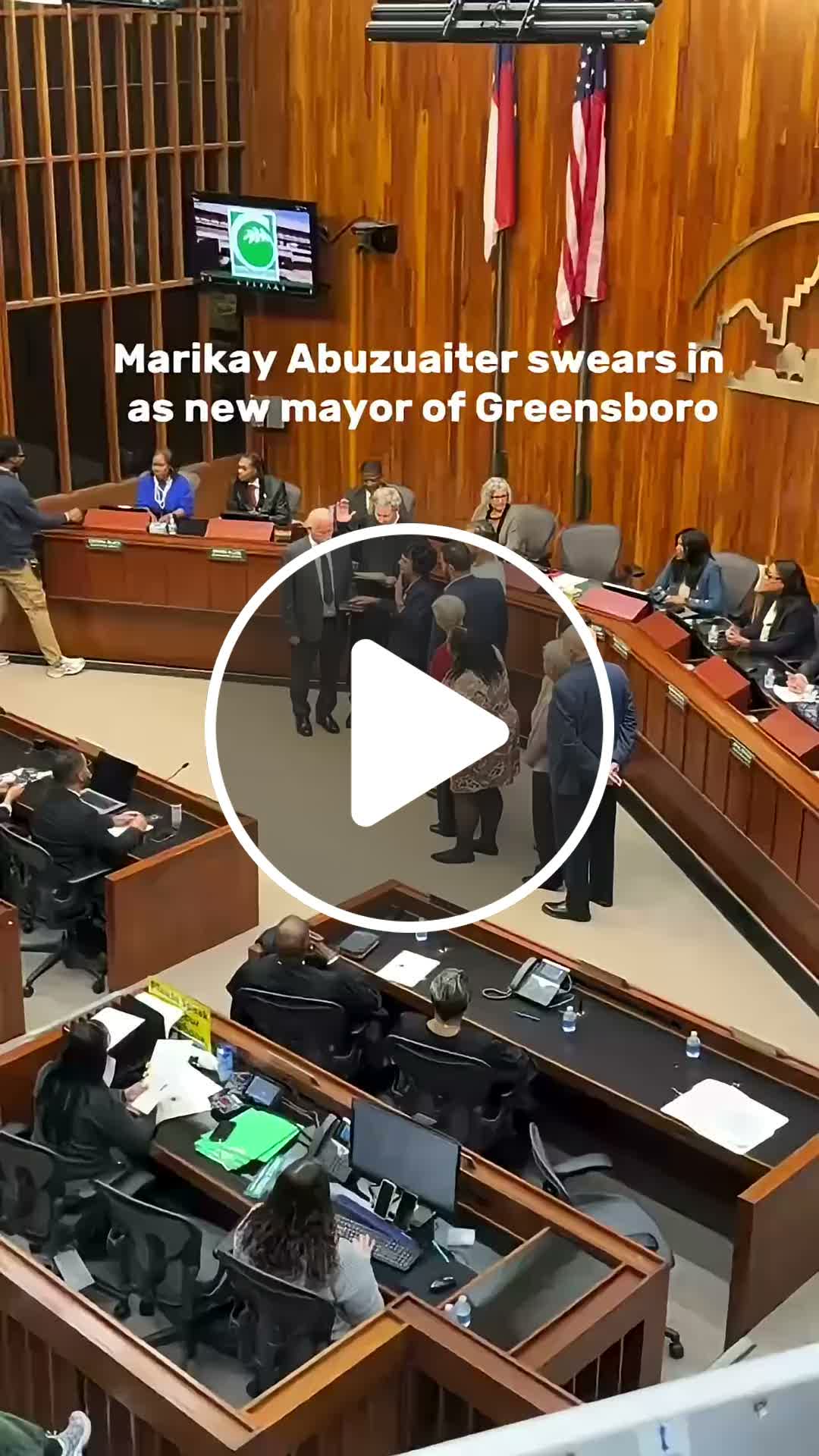 Marikay Abuzuaiter sworn in as new mayor of Greensboro - NewsBreak