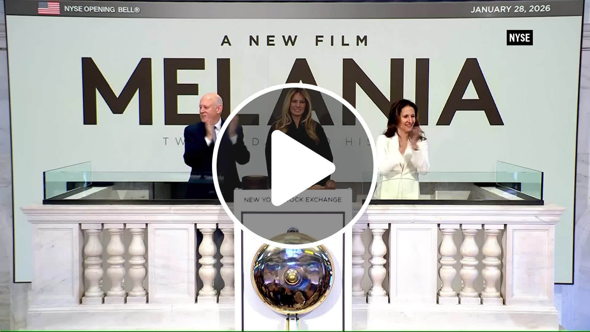US NY Opening Bell Melania Trump (CR) - NewsBreak