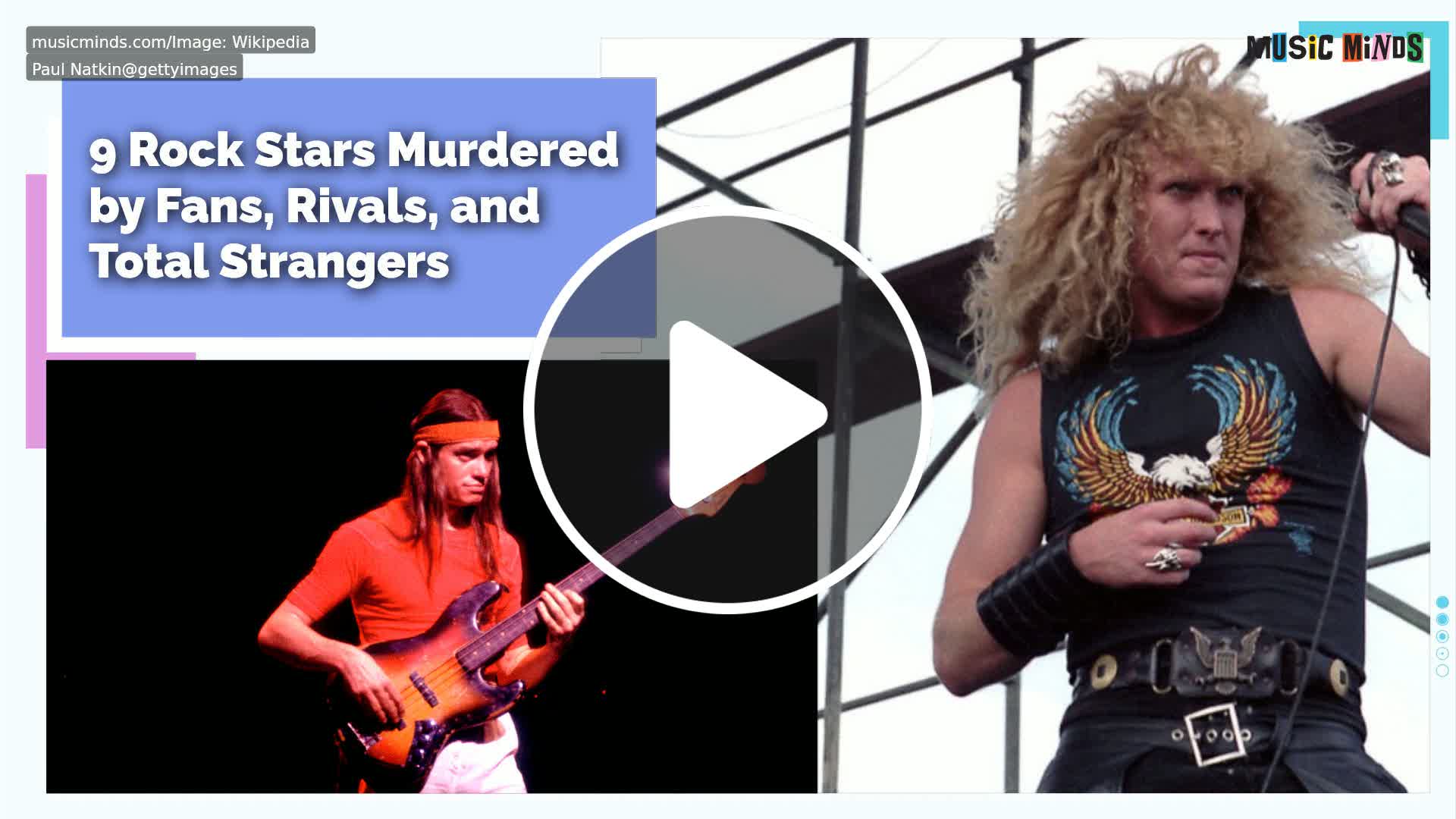9 Rock Stars Murdered by Fans, Rivals, and Total Strangers - NewsBreak
