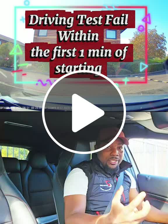 Driving test fail within the first 1 min of starting. drivingtesttips ...