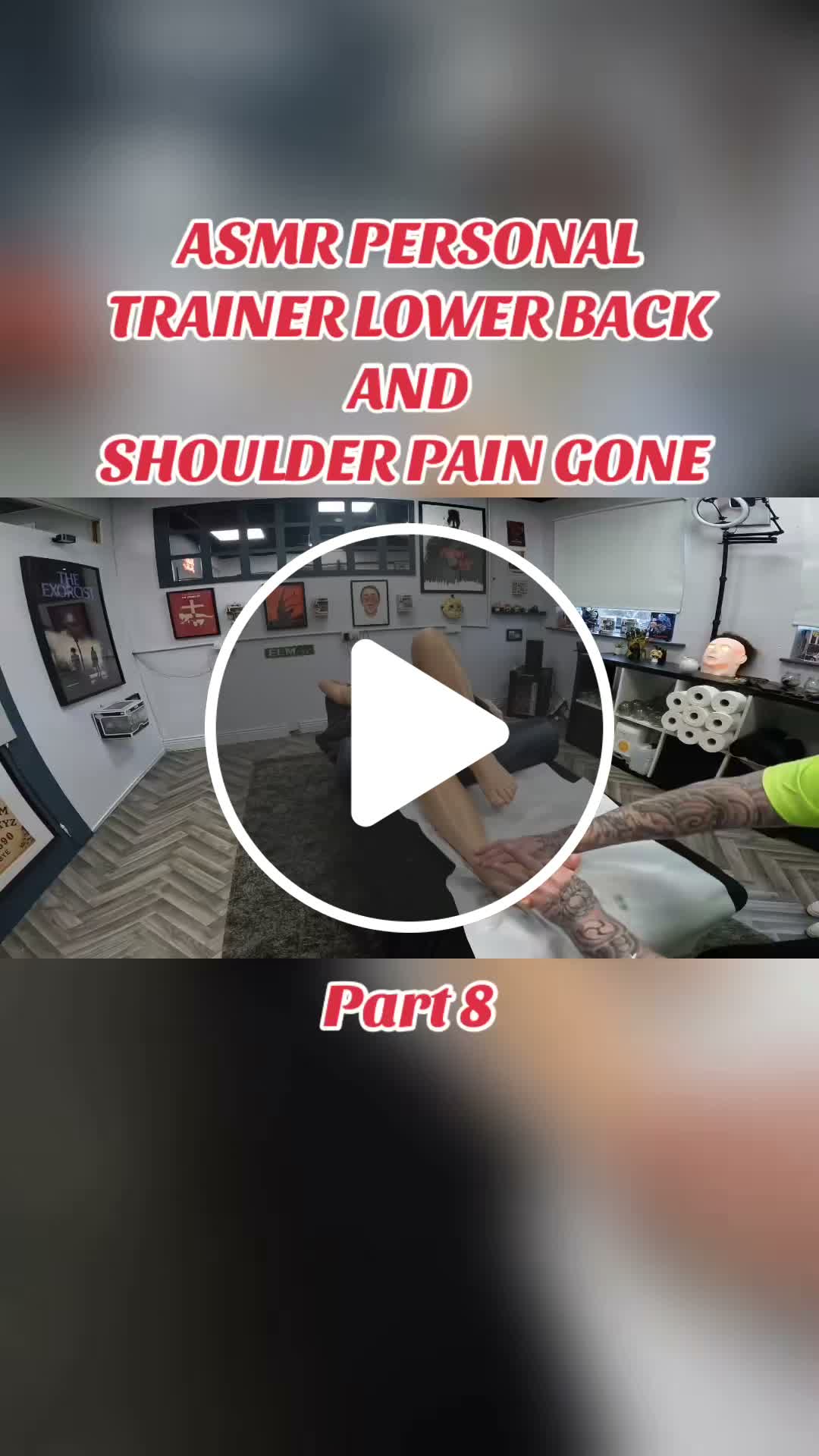 ASMR PERSONAL TRAINER LOWER BACK AND SHOULDER PAIN GONE part 8 #chiro ...