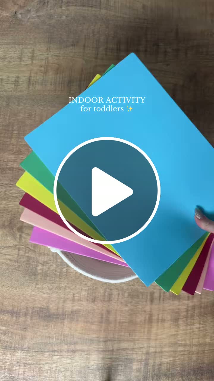 Easy and mess-free indoor activity for kids! Just cut up foam pieces ...