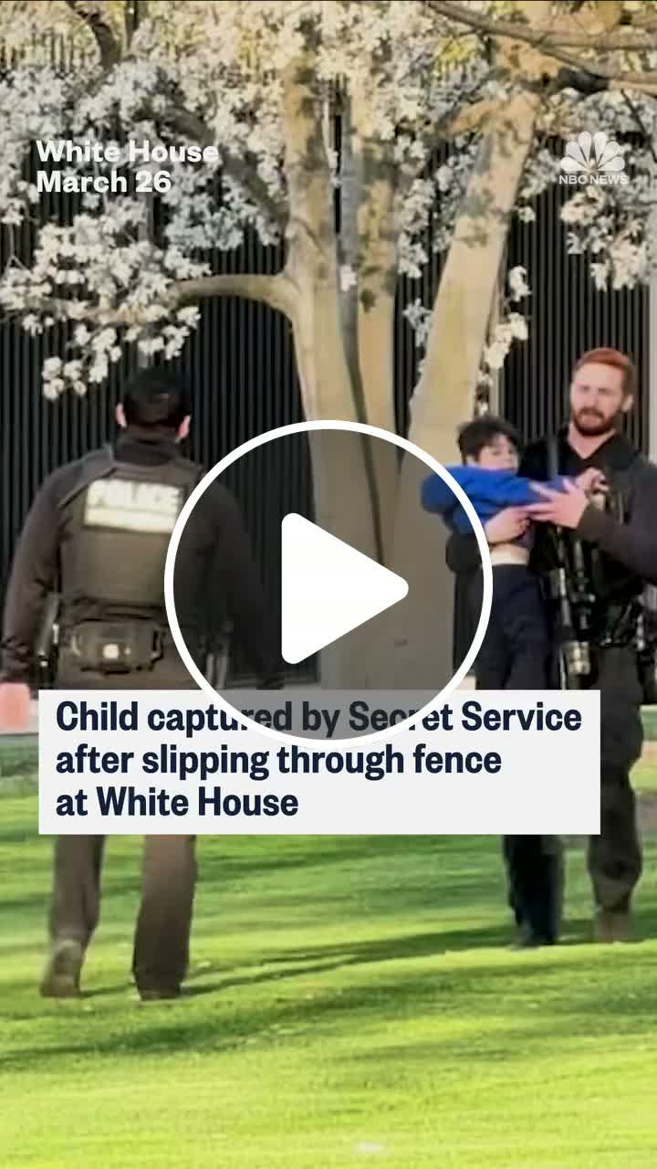 Child captured by Secret Service after slipping through the fence at ...