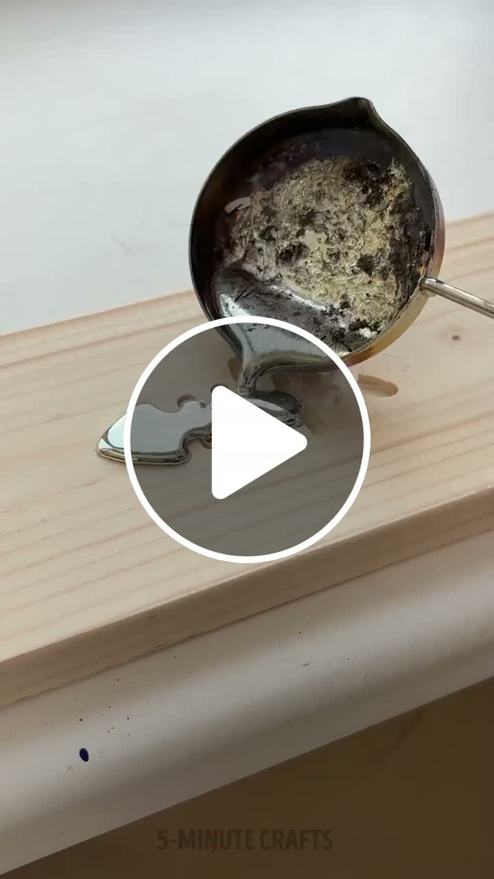 Hot Metal Poured into Wood - NewsBreak