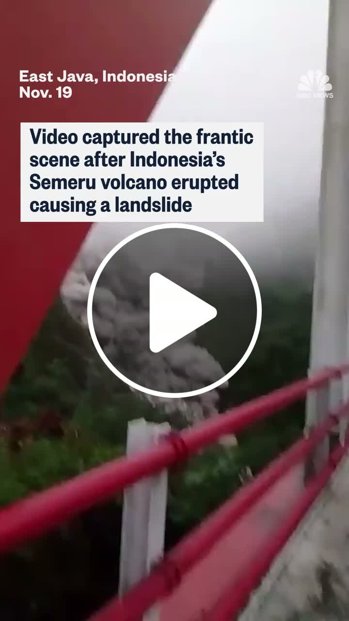 Indonesia s Mount Semeru erupted causing volcano spewed ash clouds as ...