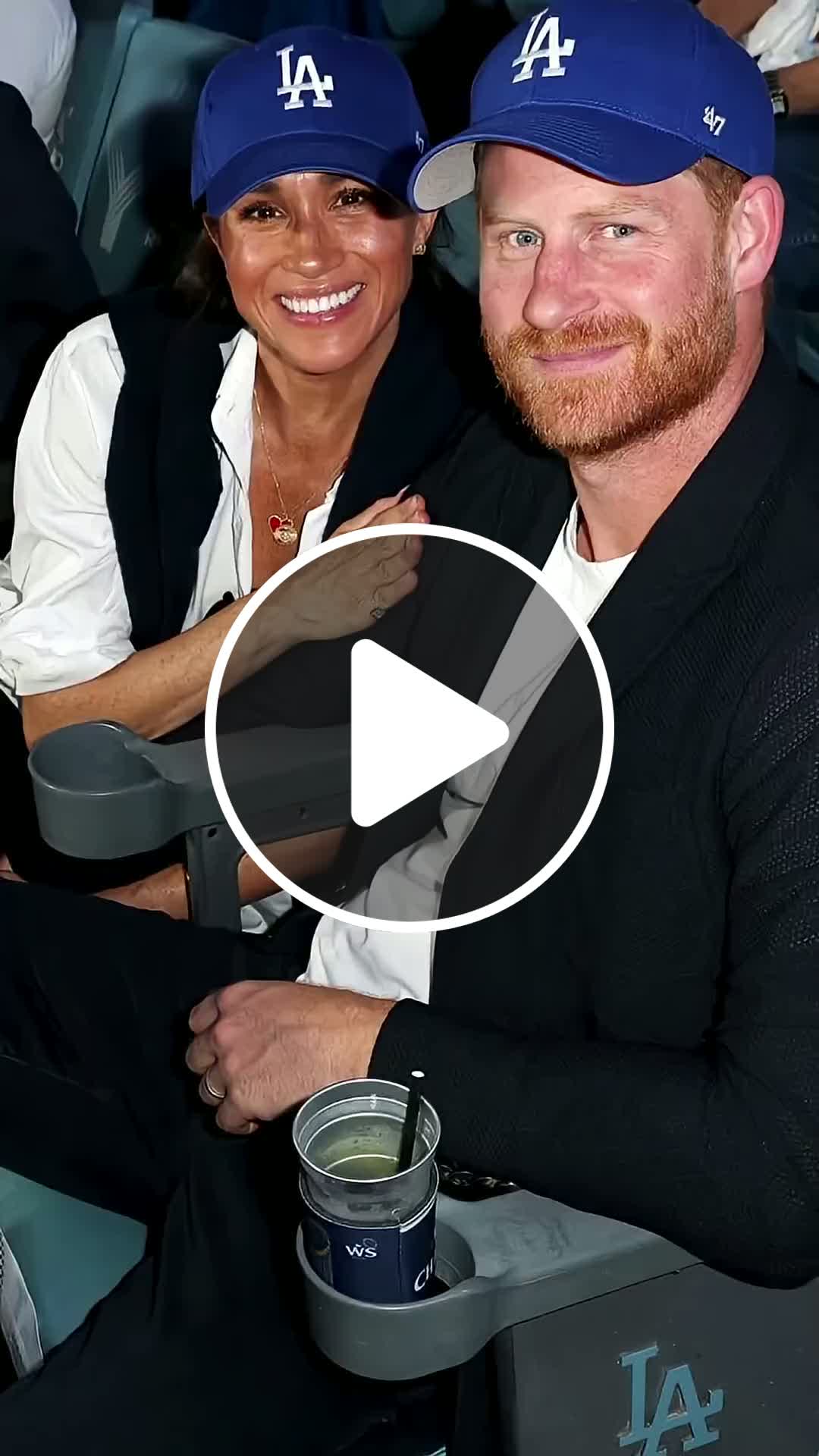 Prince Harry and Meghan Markle Cheer on the Dodgers at the World Series ...