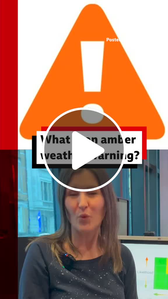 Amber severe weather warnings for snow and ice have been issued for ...