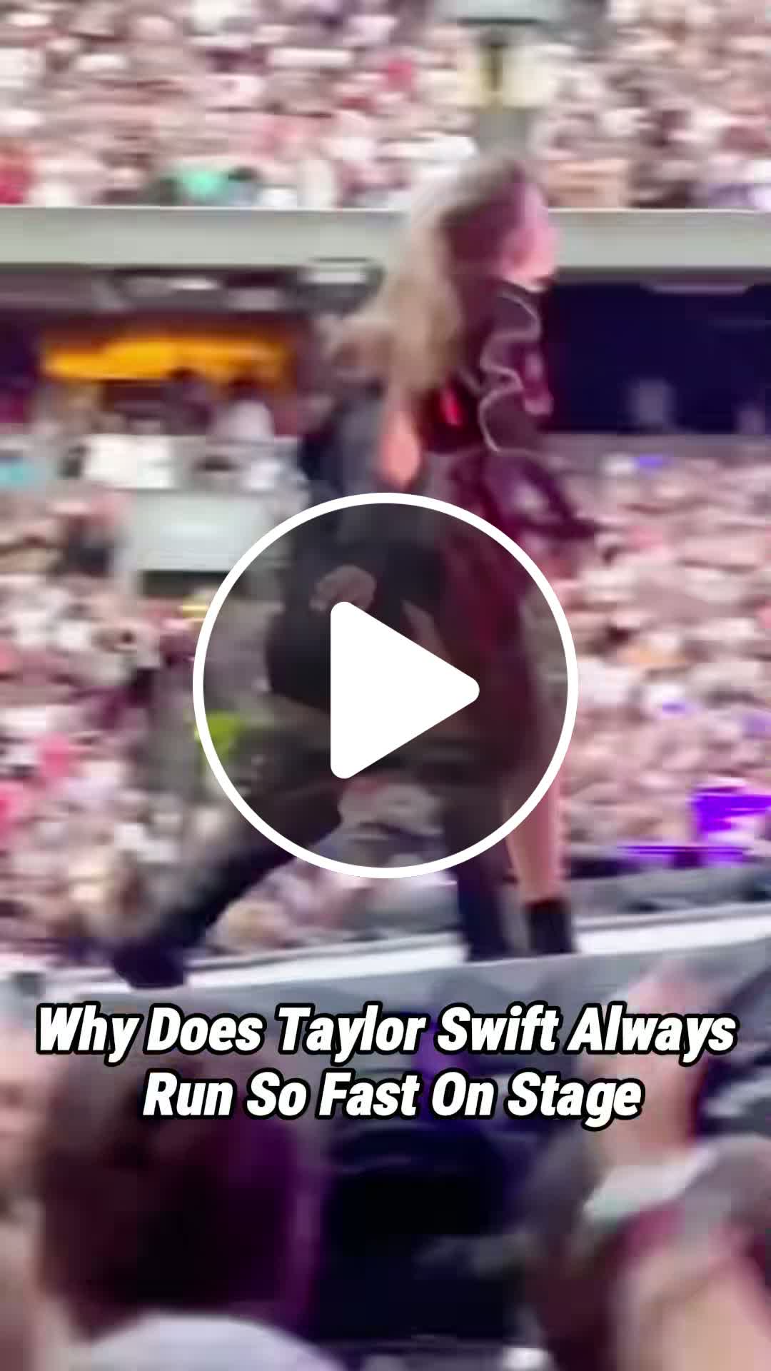 #CaughtOnCamera Why does Taylor Swift always run so fast on stage ...