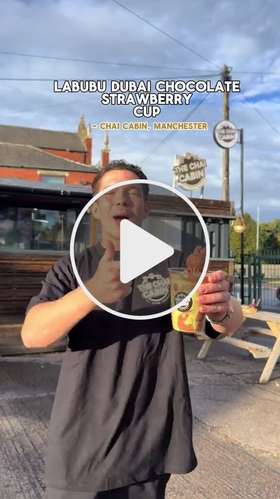 DUBAI CHOCOLATE LABUBU COVERED KUNAFA STRAWBERY CUP Only at the Chai ...