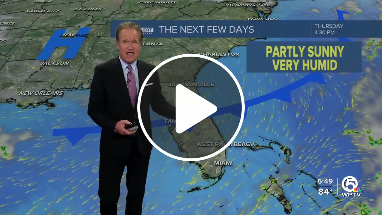 WPTV First Alert Weather Forecast for Evening of Wednesday, Oct. 22 ...