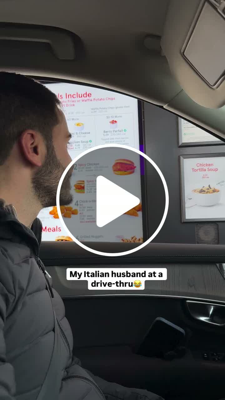my Italian husband at a drive thru - NewsBreak