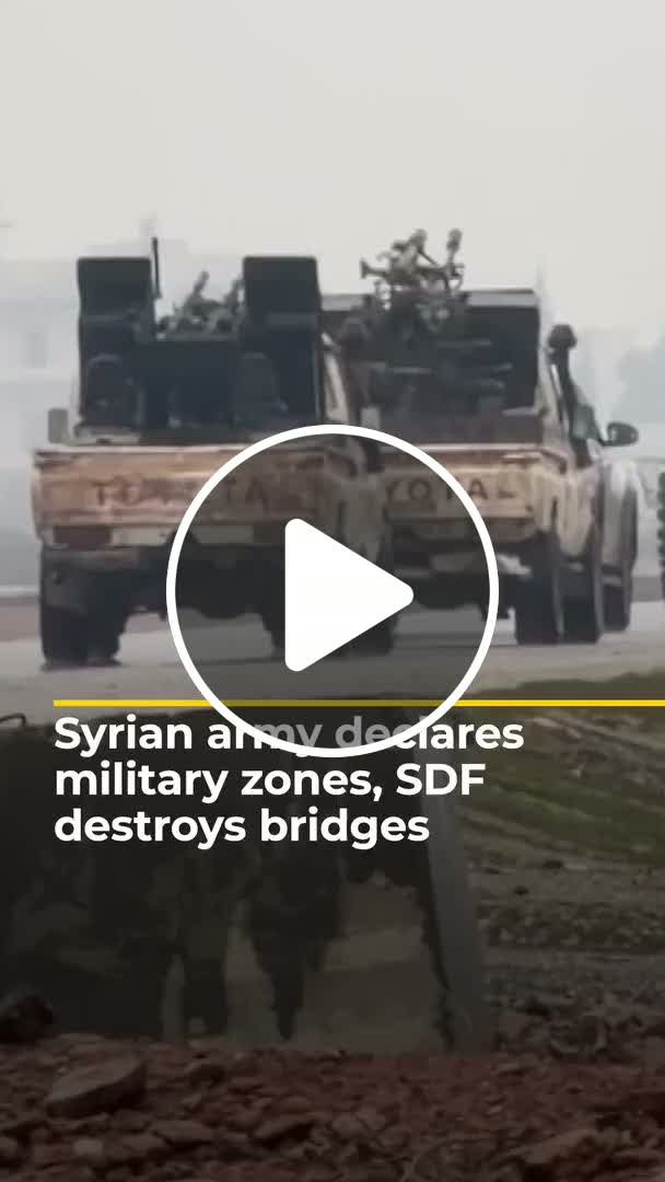 Syrian army declares military zones in rural Aleppo as SDF destroys ...