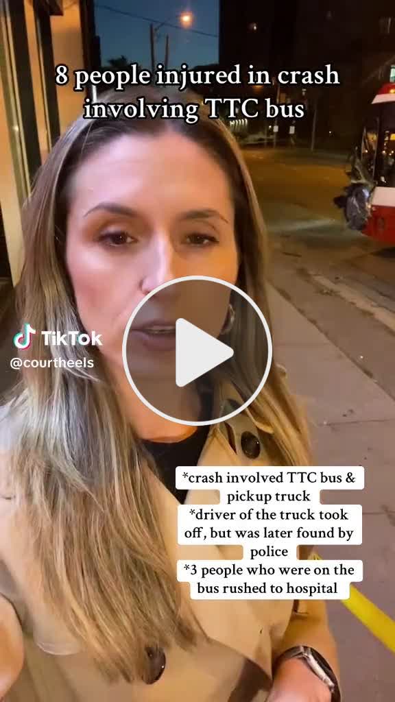 6 people taken to hospital after pickup truck collides with TTC bus in North York Six peop 61830 ...