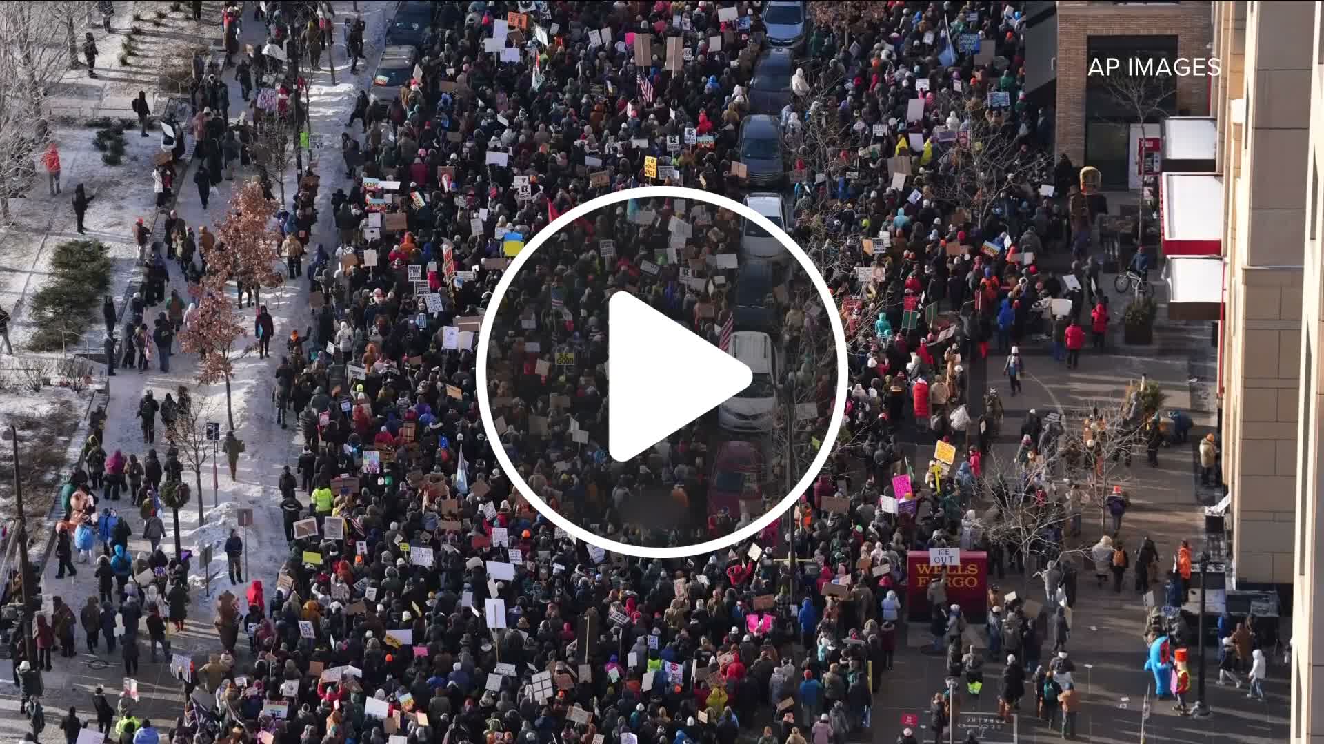 Why protestors braved the bitter cold for Minneapolis ICE Out! rally ...