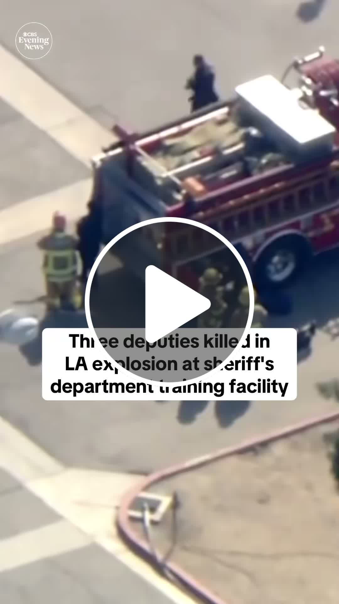 Three deputies were killed Friday after an explosion at a Los Angeles County Sheriffs Department ...