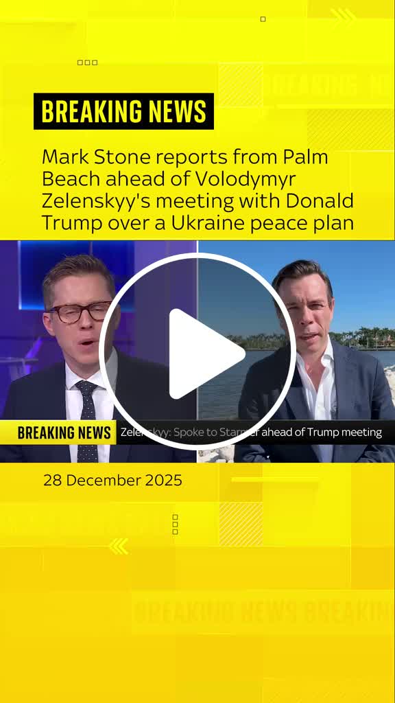 Sky's Mark Stone reports from Palm Beach ahead of Ukrainian President ...