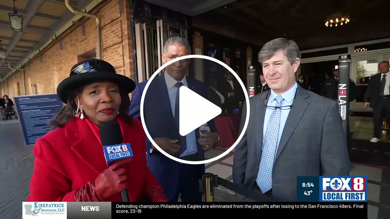 Former Congressman Cedric Richmond and State Sen. Kirk Talbot at the ...