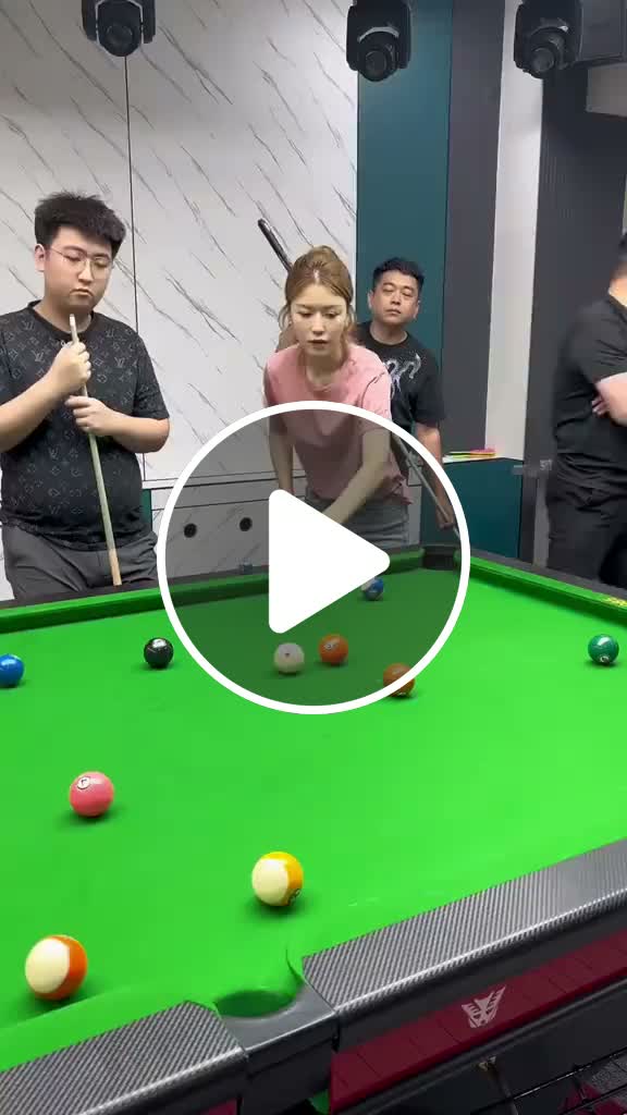 Did that just happen?! The craziest pool table shot ever—one rail, two ...