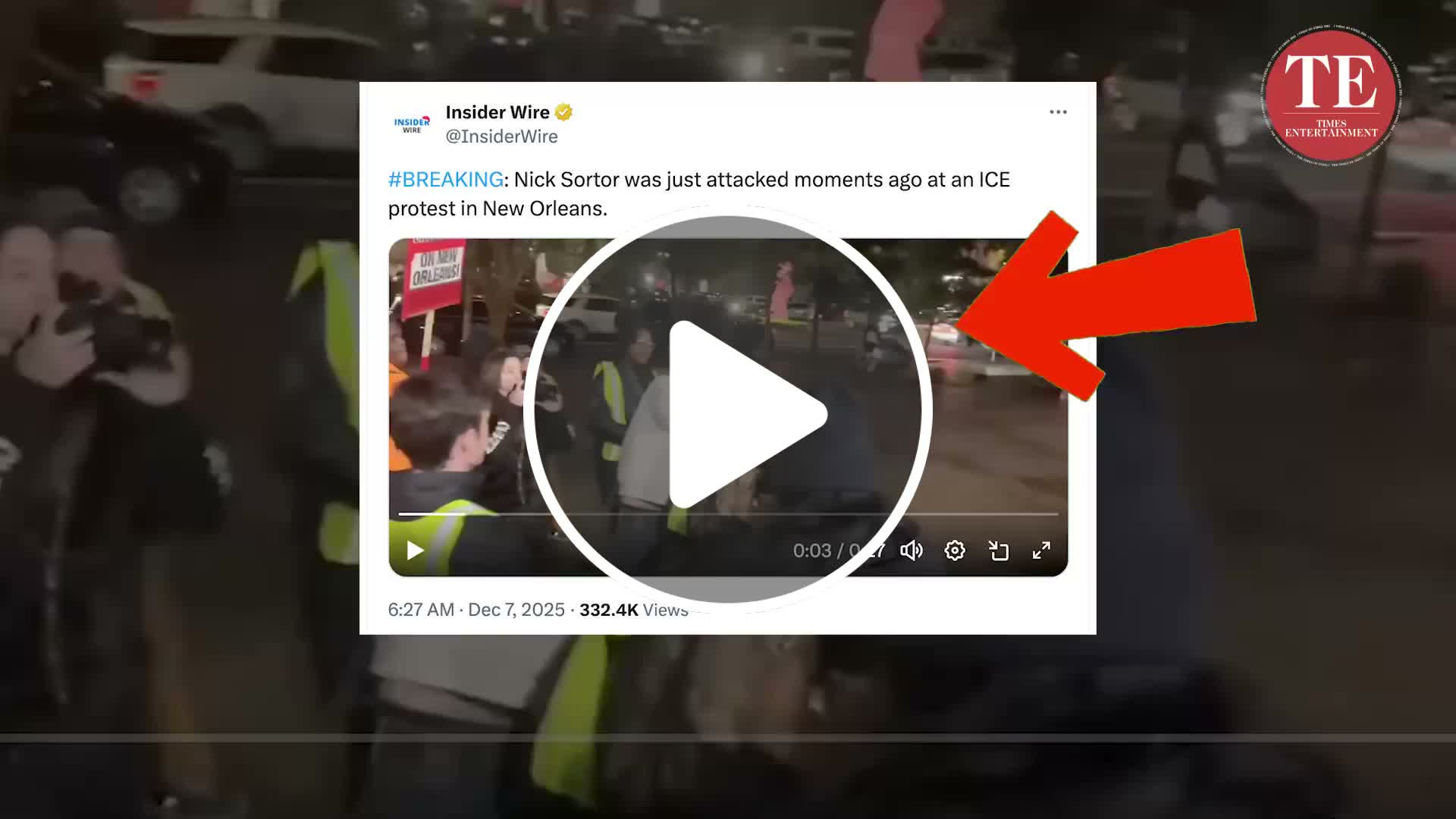MAGA Reporter Nick Sortor Taken Down During ICE Protest Clash in New ...