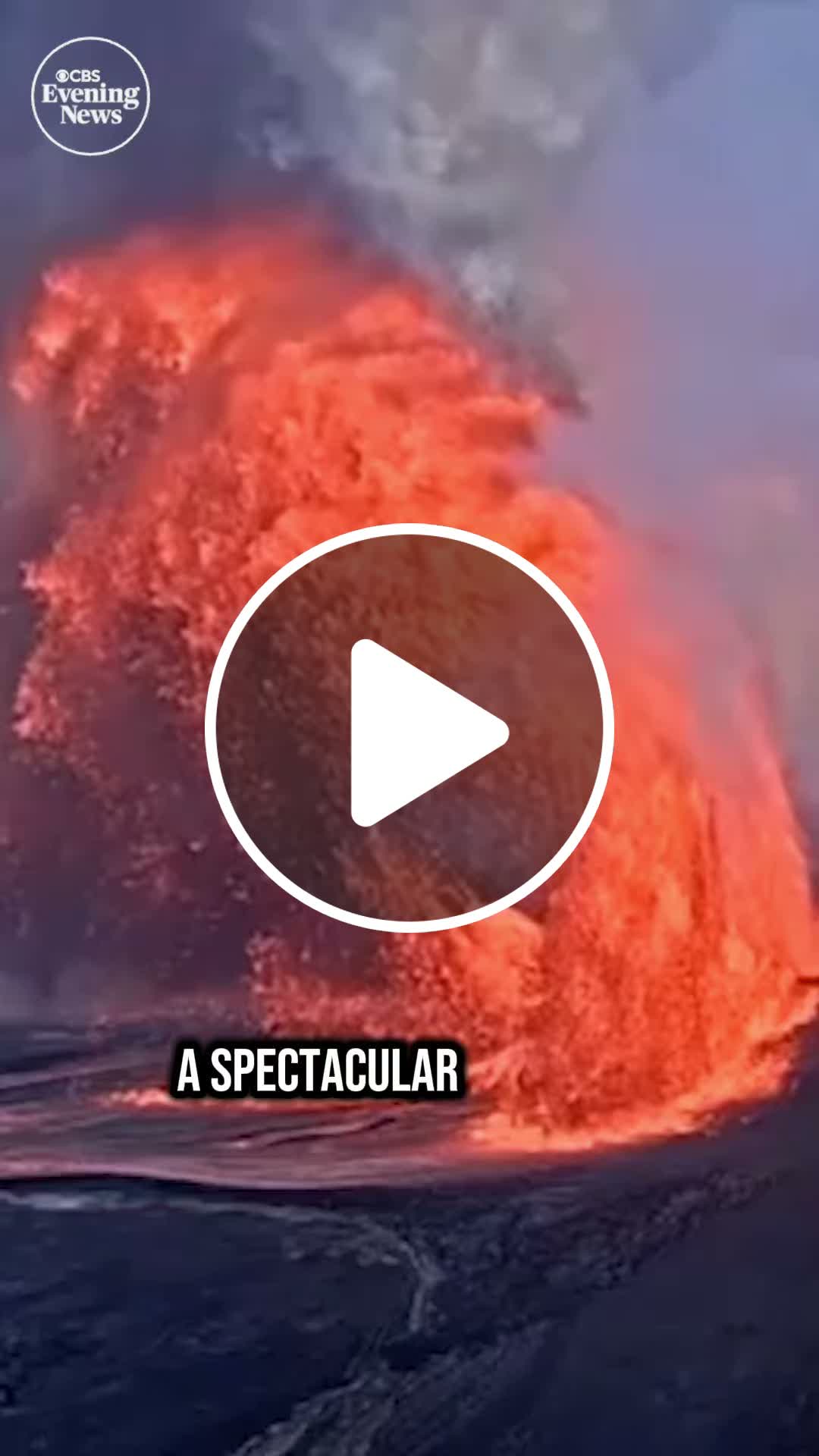 Stunning video shows a rare triple fountain of lava at Hawaiis active # ...