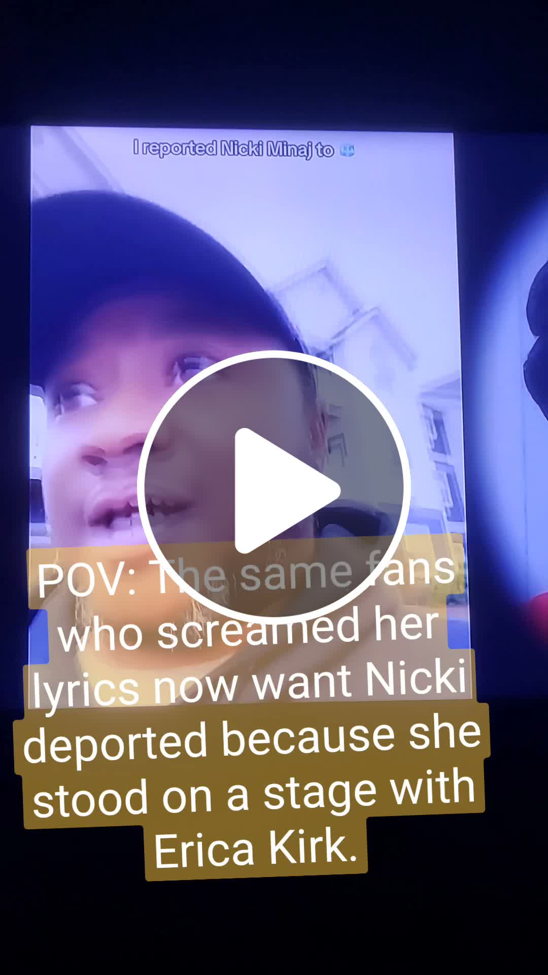 POV: Nicki Minaj shows up for Erica Kirk, and fans show how fast love ...