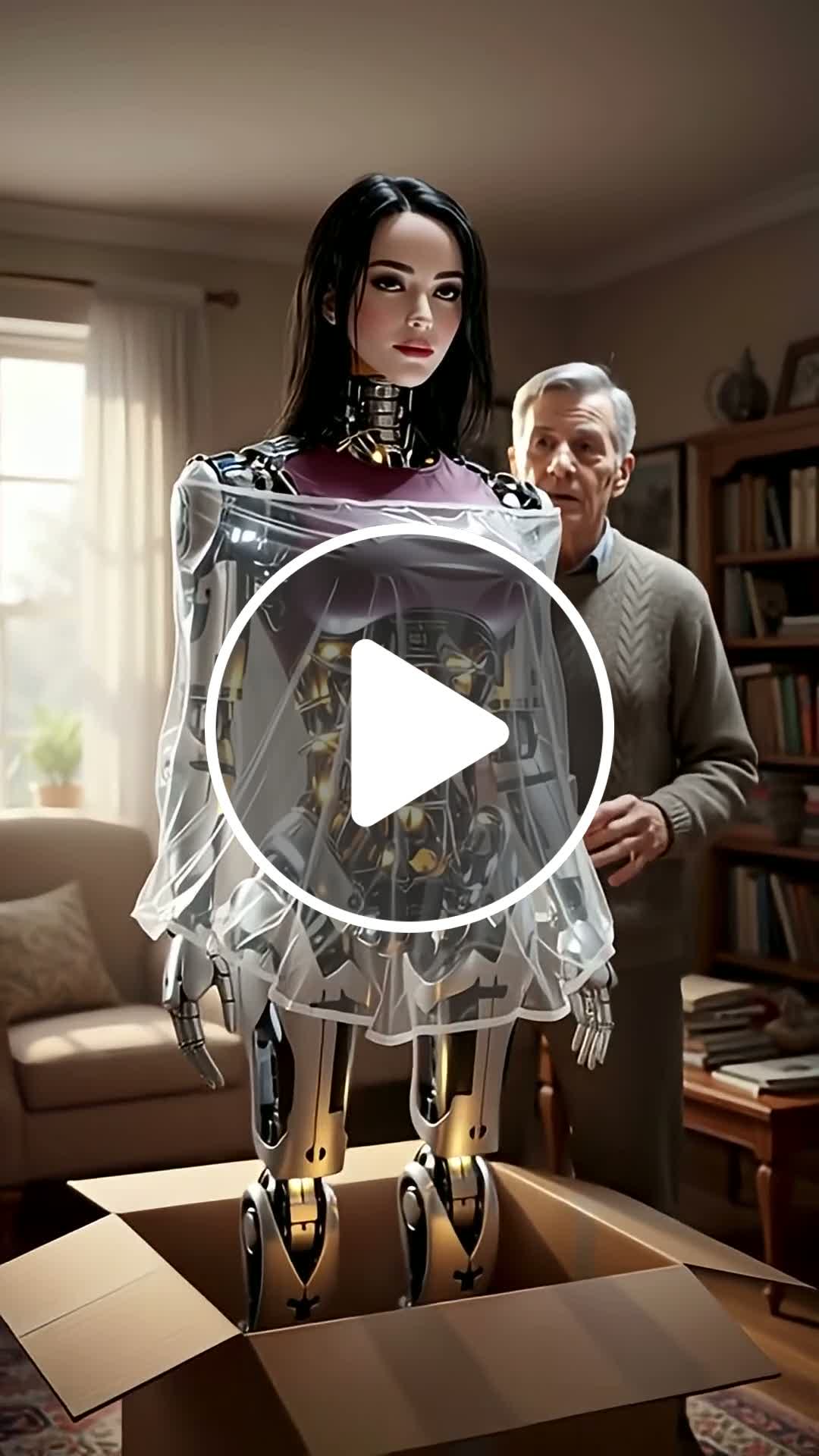 AI-generated. Grandpa’s AI Robot Does EVERYTHING! 🤖👴 #AI #HumanoidRobot ...