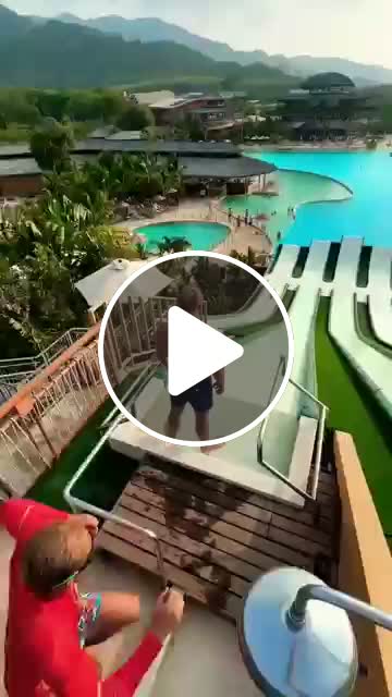 Mr Flash on the slide in Waterpark 😲🔥🙏 #travel #pool #fly #lol # ...