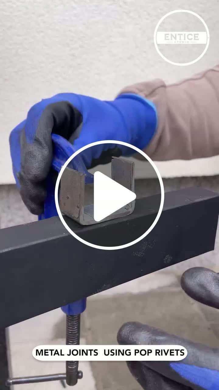 Metal joints using pop rivets #easy #metaljoints #poprivets #trick ...