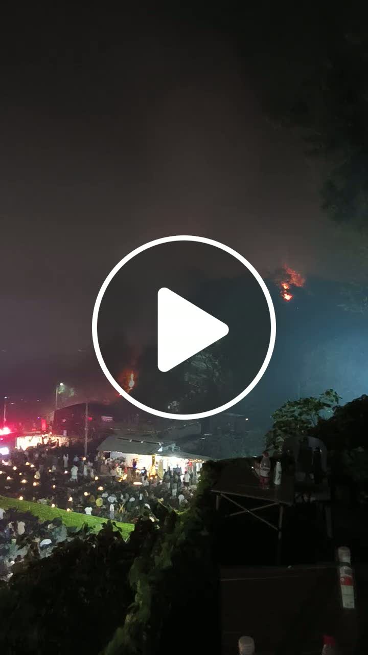 Hillside fire erupts during drone fireworks show in Liuyang, Hunan ...