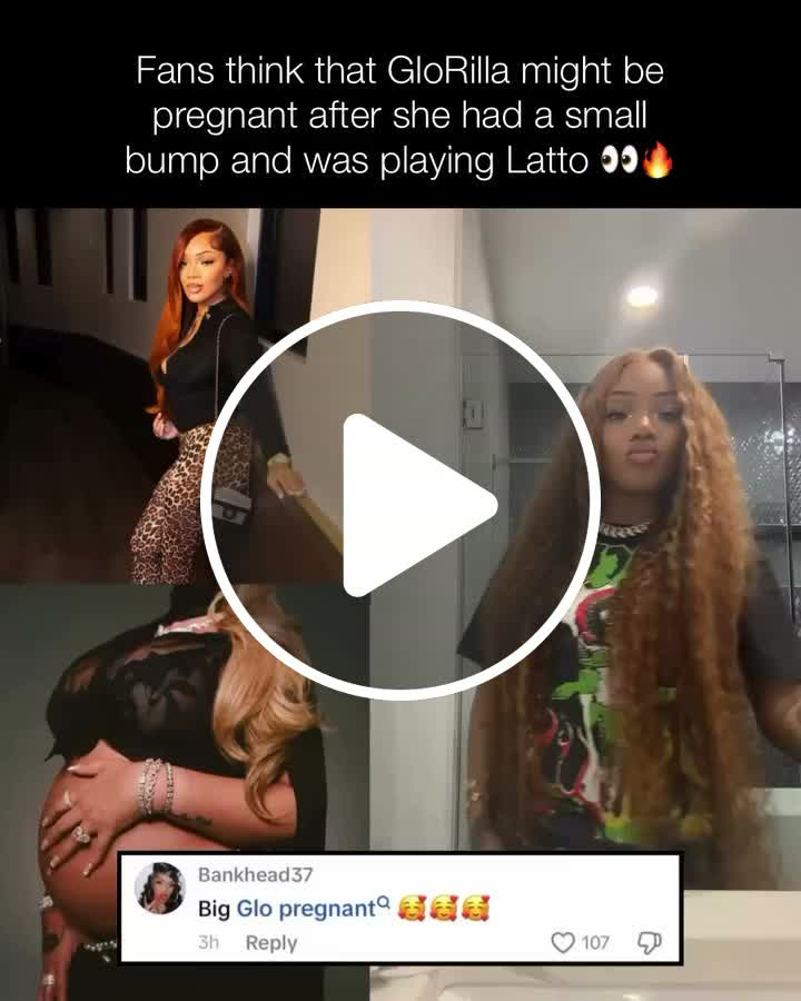 Fa s think that Glorilla might be pregnant after she had a small bump ...