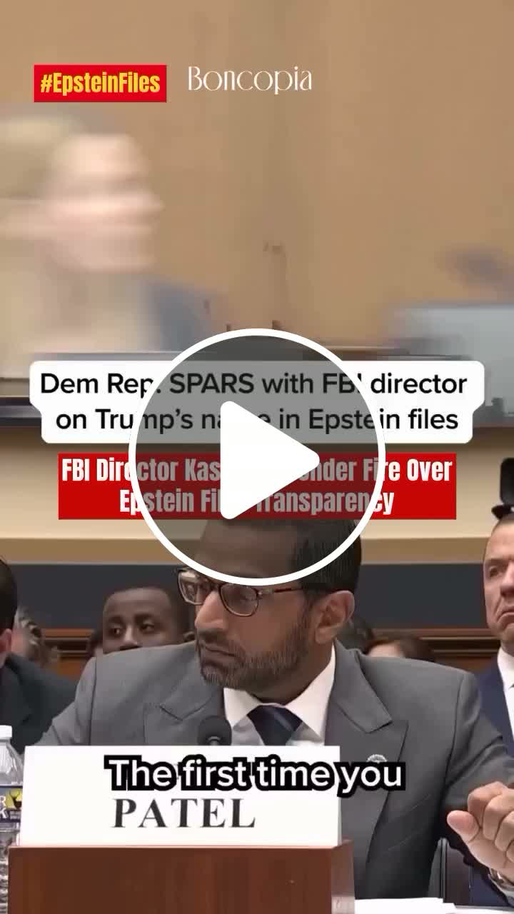 FBI DIRECTOR Kash Patel under fire over Epstein File Transparency ...