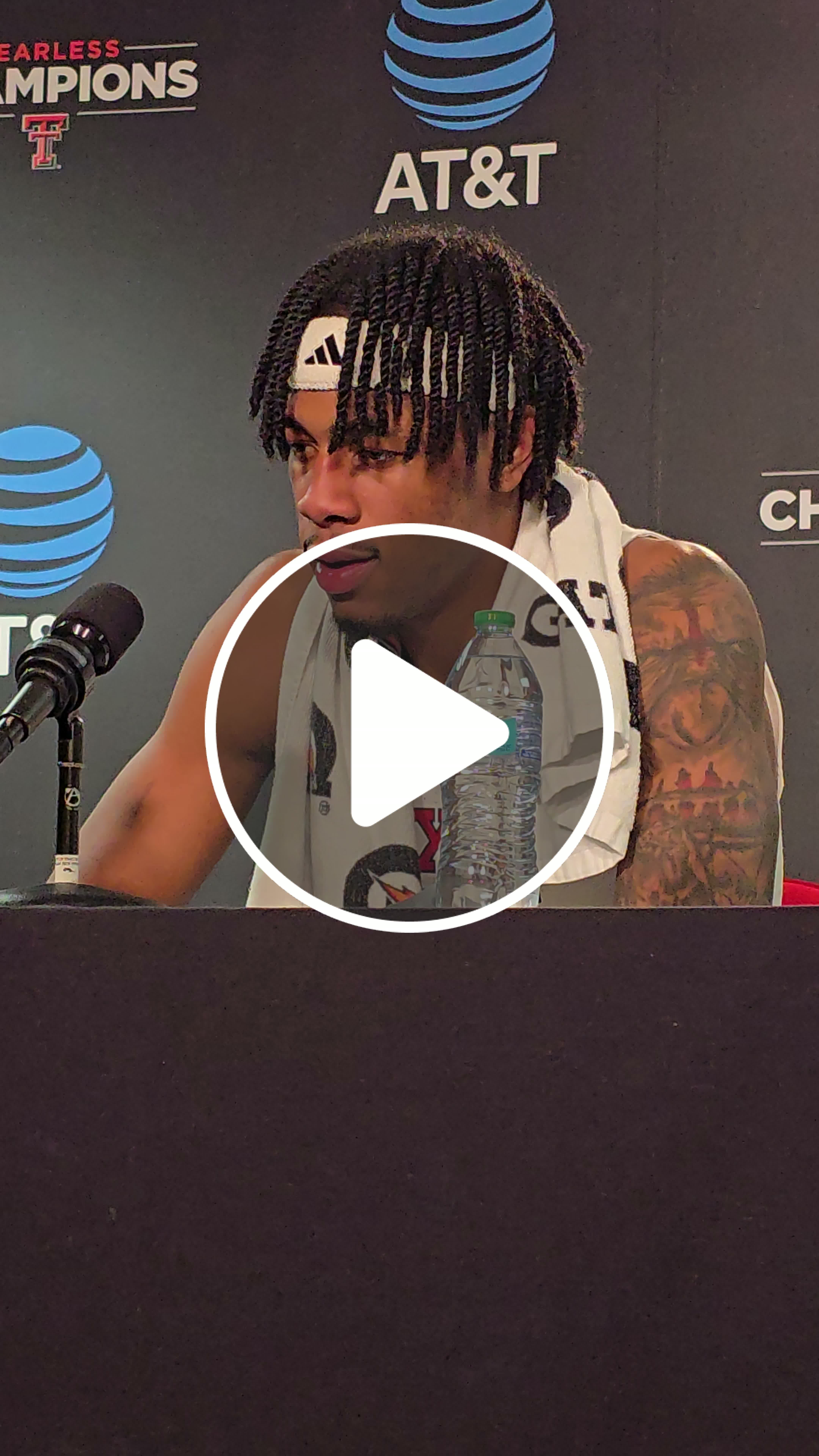 JT Toppin on Texas Tech basketball fans wearing his jersey against Utah ...