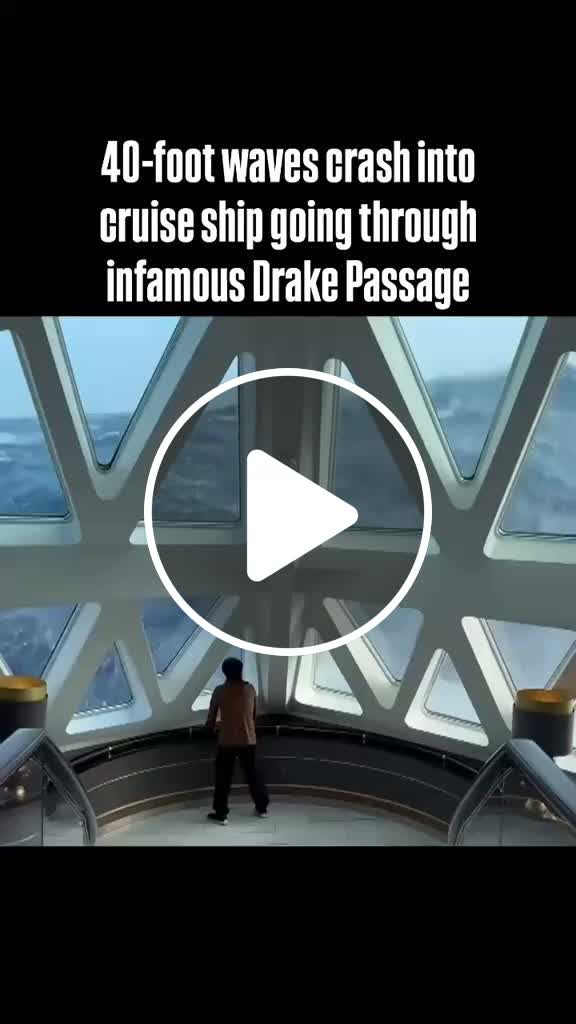 This cruise ship was pounded by 40-foot waves as it sailed through the ...