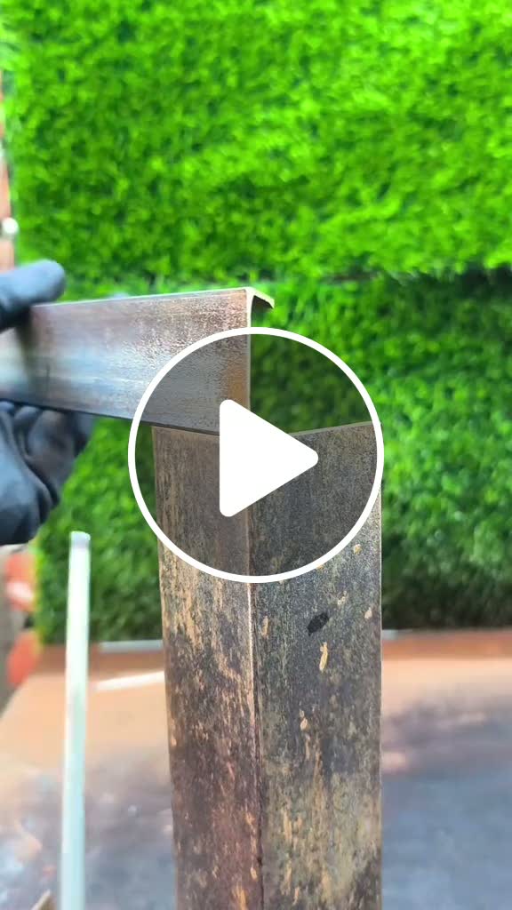 genius trick to join strong angle iron corners welding art cutting ...