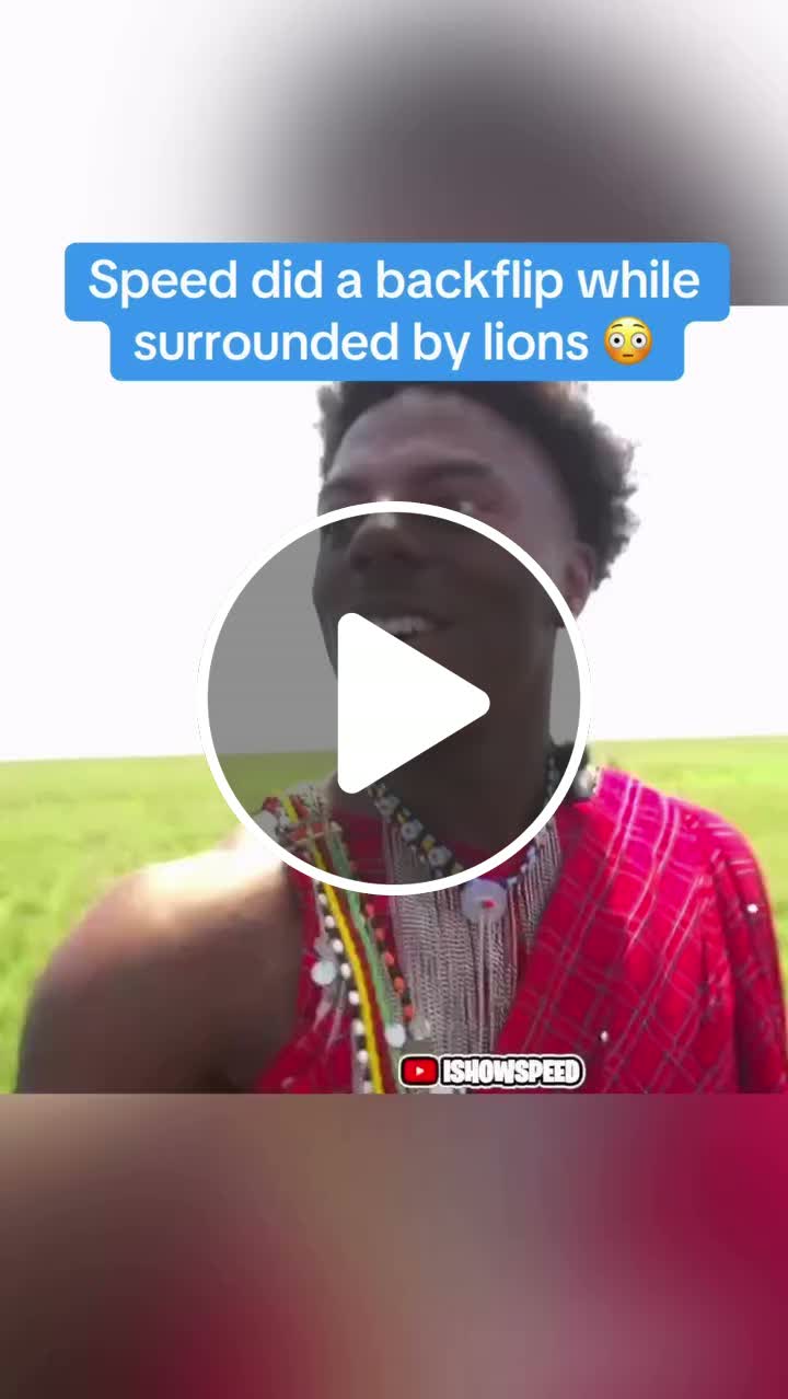 Speed did a Backflip while surrounded by lions - NewsBreak
