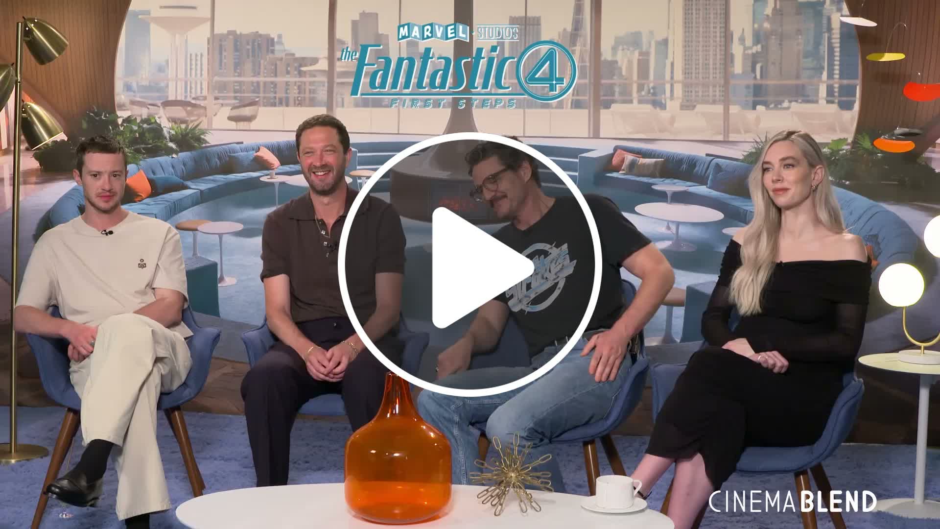 'Fantastic Four' Cast Interviews With Pedro Pascal, Vanessa Kirby ...