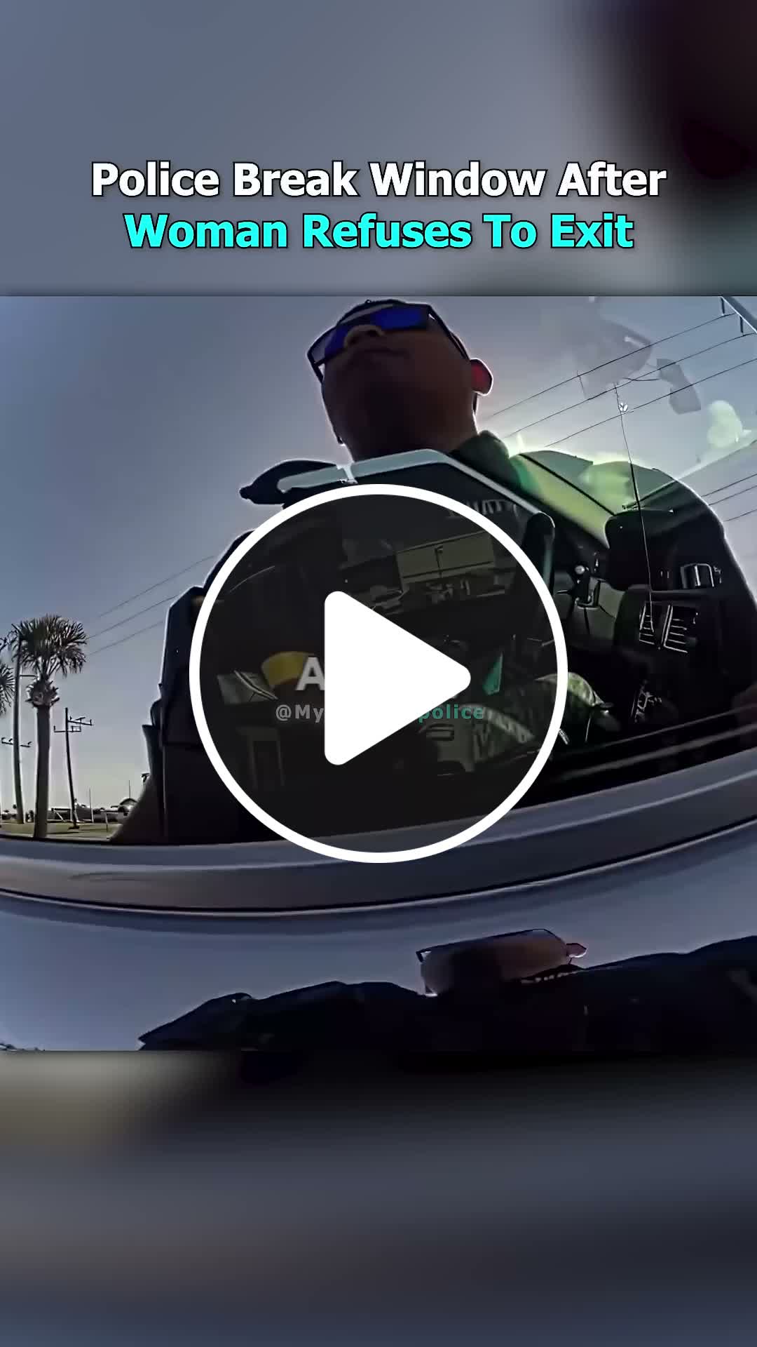 Police Break Window After Woman Refuses To Exit - NewsBreak