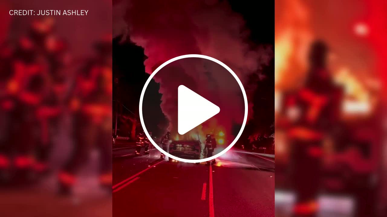 WATCH: Firefighters put out car engulfed in flames in Spartanburg ...
