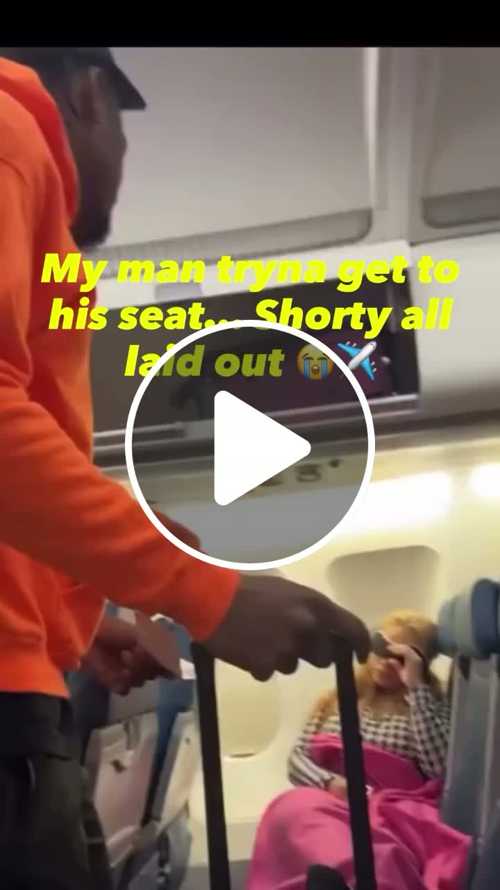 She was trying to take over the whole seat section frl that's crazy too ...