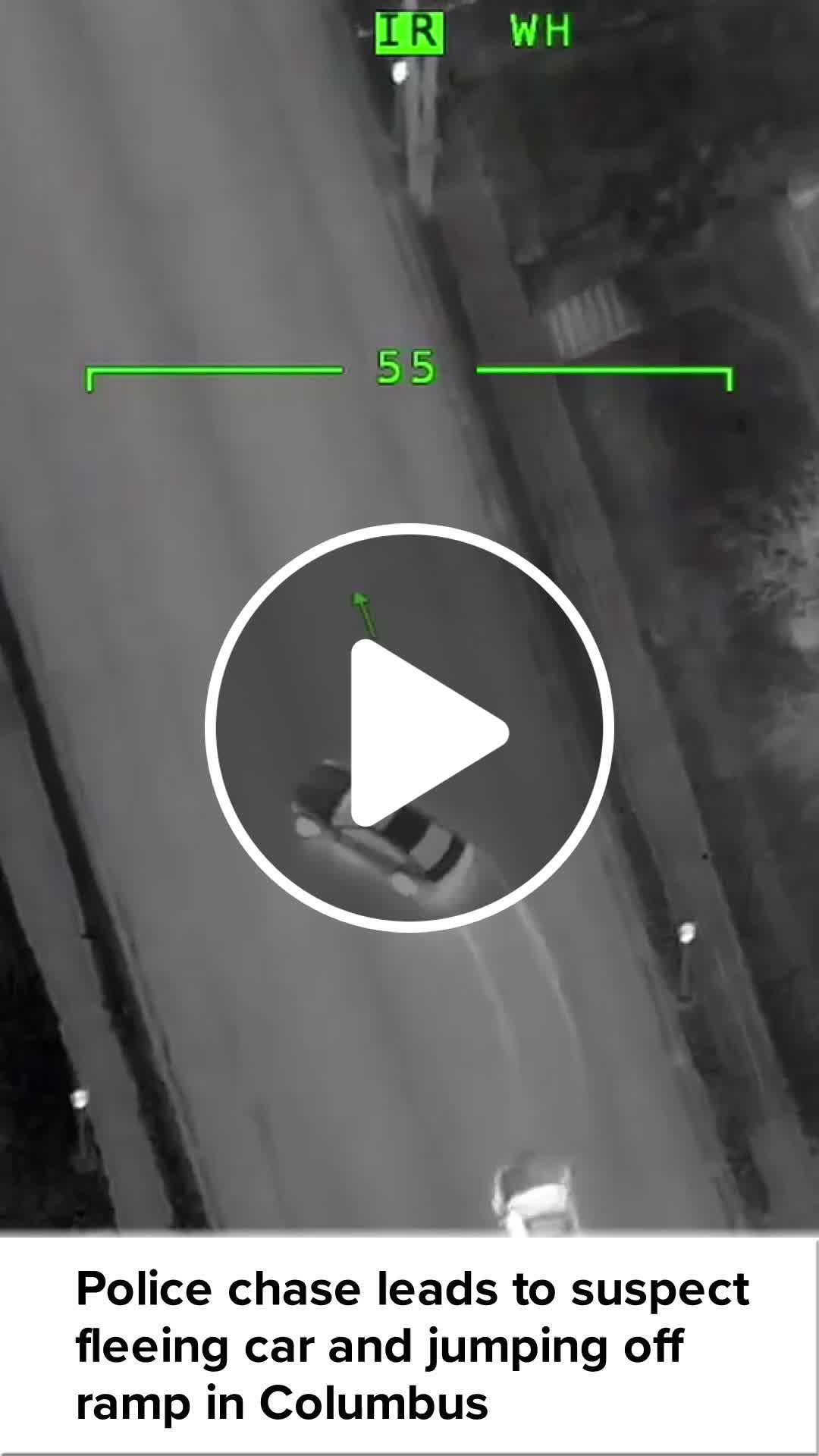 Police chase leads to suspect fleeing car and jumping off ramp in ...